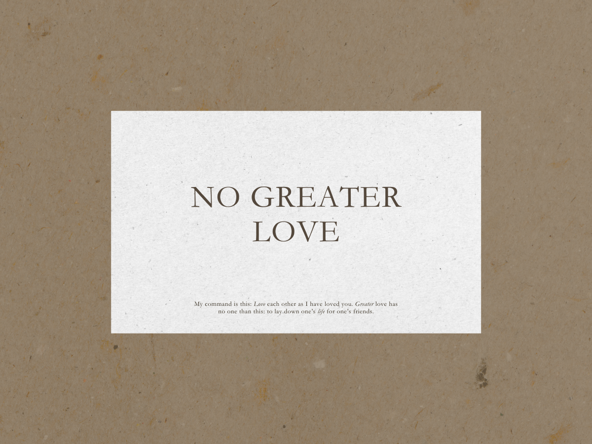 John 15:12-13 – MANÁ